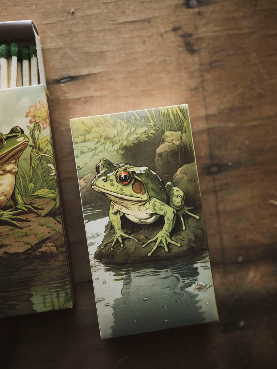 Large Frog Matchbox, HD254 – Black Moth