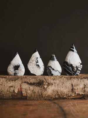 Assorted Carved Black Sardonyx Teardrop, RM1891 – Black Moth